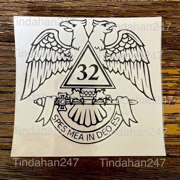 Other | Freemason Scottish Rite 32nd Degree Masonic Decal Sticker ...